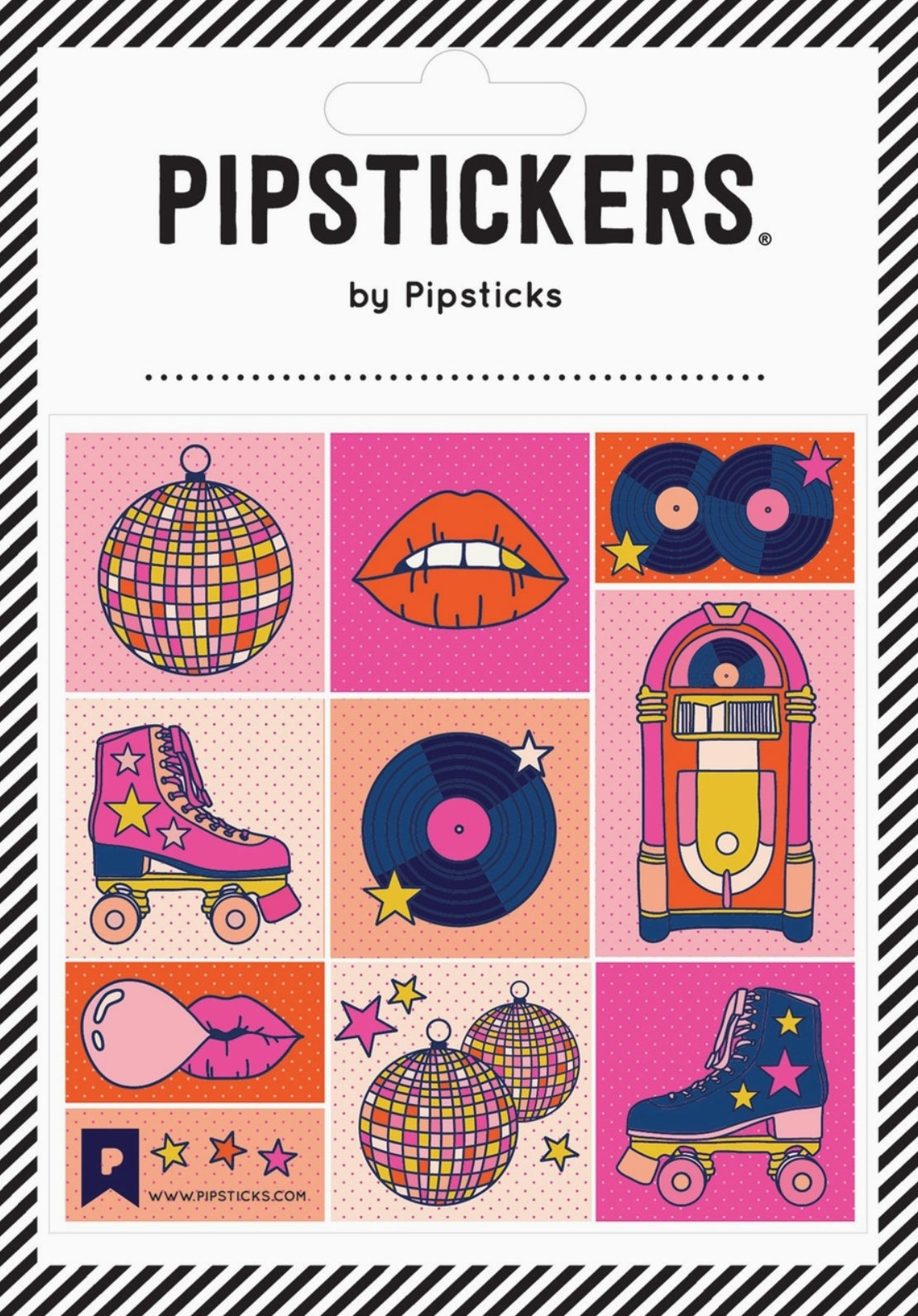 Pipsticks - Roller Disco - Sticker Sheet – Tiffany's Postal Treats